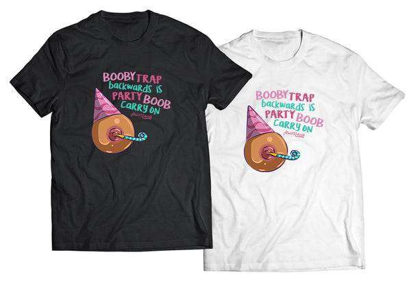 Booby Trap Party Boob Shirt - Direct To Garment Quality Print - Unisex ...